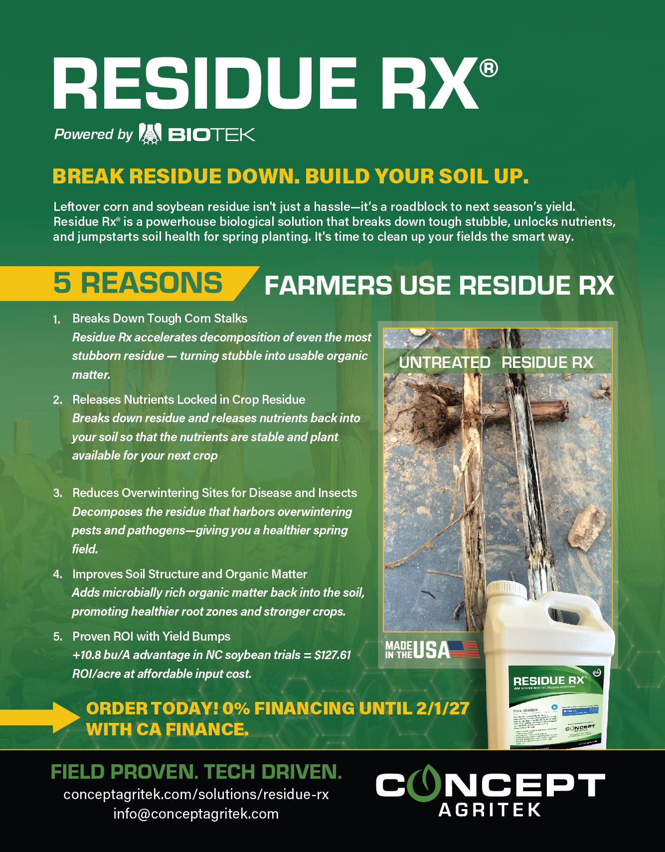 Residue RX® - Concept AgriTek - Reduce residue, release nutrition ...